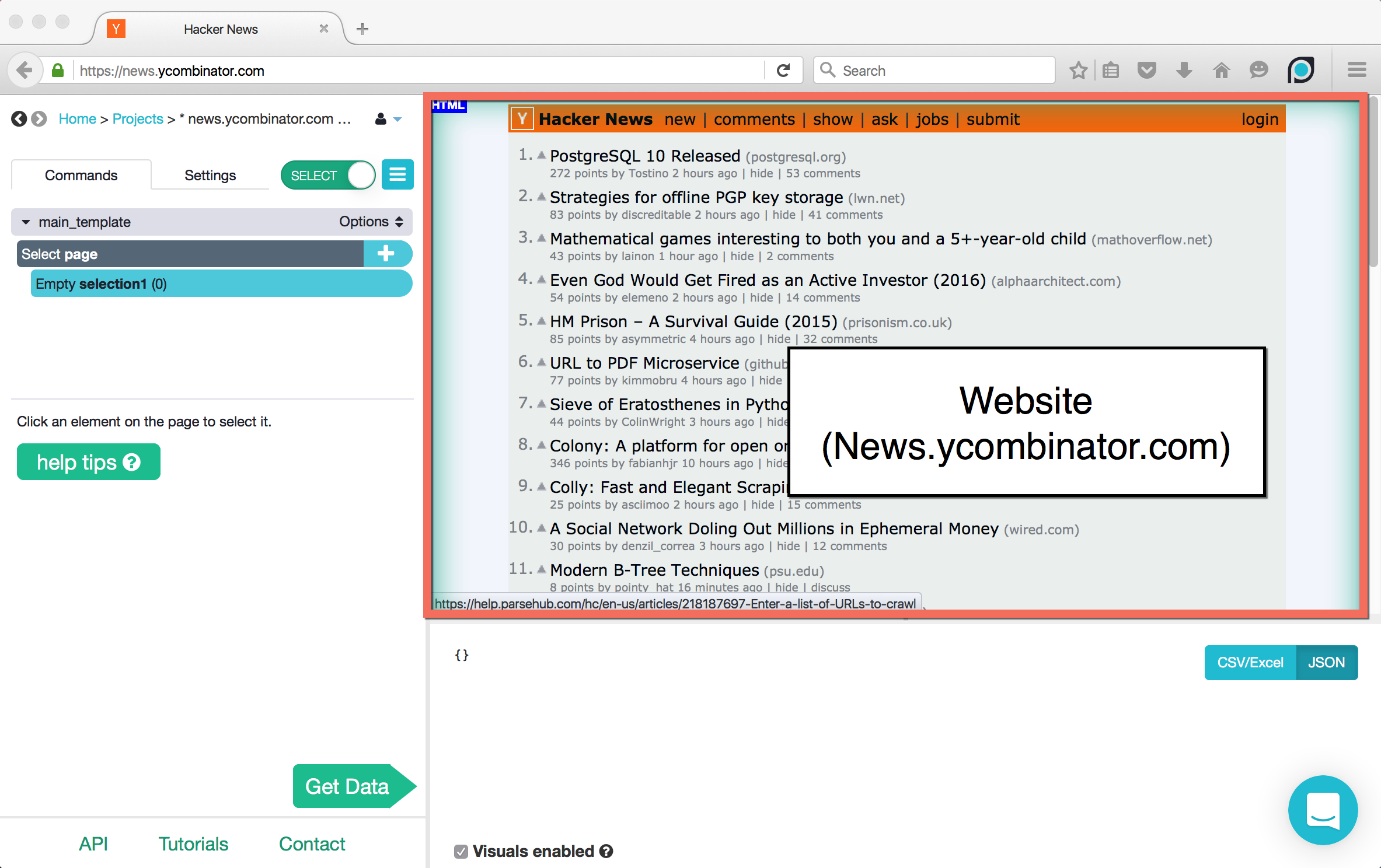 Lesson 1: Downloading and Getting Started – ParseHub Help Center
