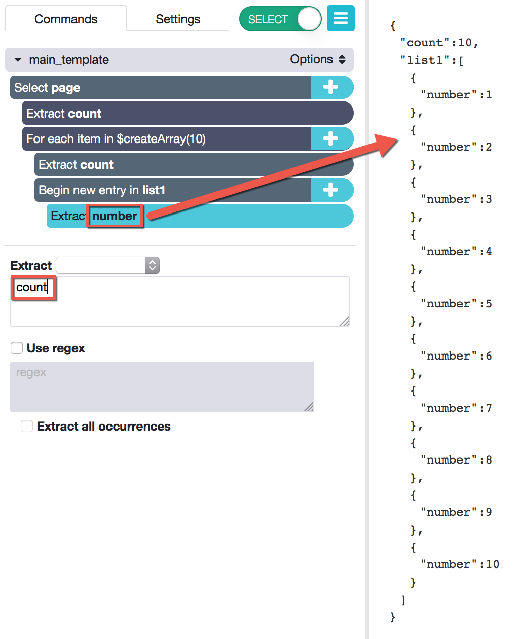 Adding A Number Variable That Increments On Each Iteration Parsehub Help Center