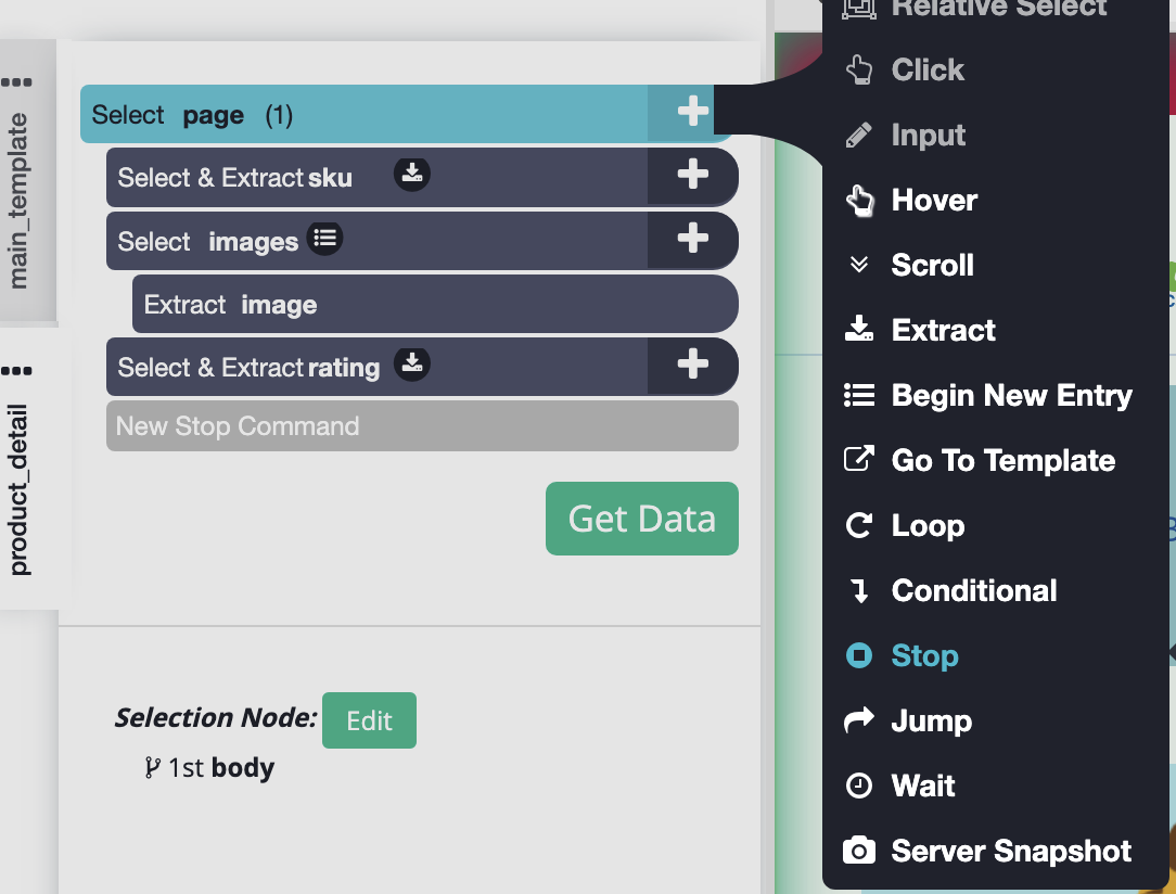 Stop a Run after Certain Commands – ParseHub Help Center