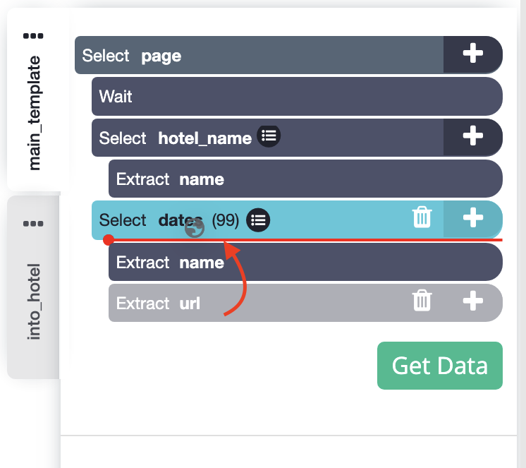 Rearrange Commands by Dragging and Dropping – ParseHub Help Center