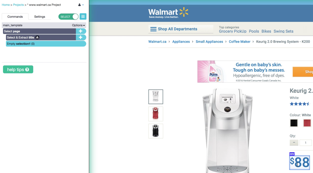 Select And Extract Multiple Similar Elements Parsehub Help Center