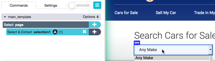 Clicking Through Options In Dropdown Menus Parsehub Help Center
