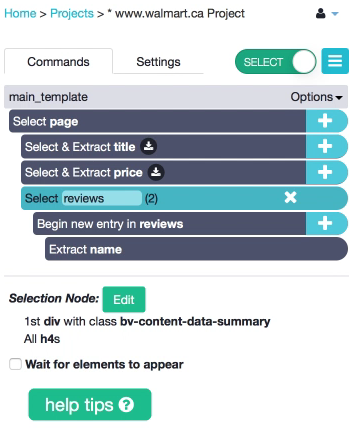 Select & extract multiple similar elements – ParseHub Help Center