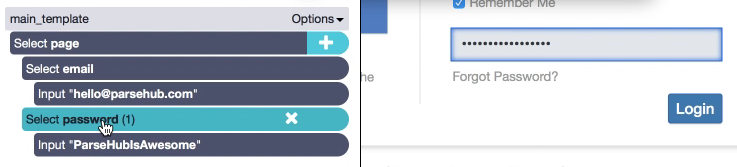 Get Data From Behind A Log In Parsehub Help Center