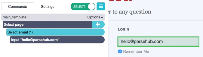 Get Data From Behind A Log In Parsehub Help Center
